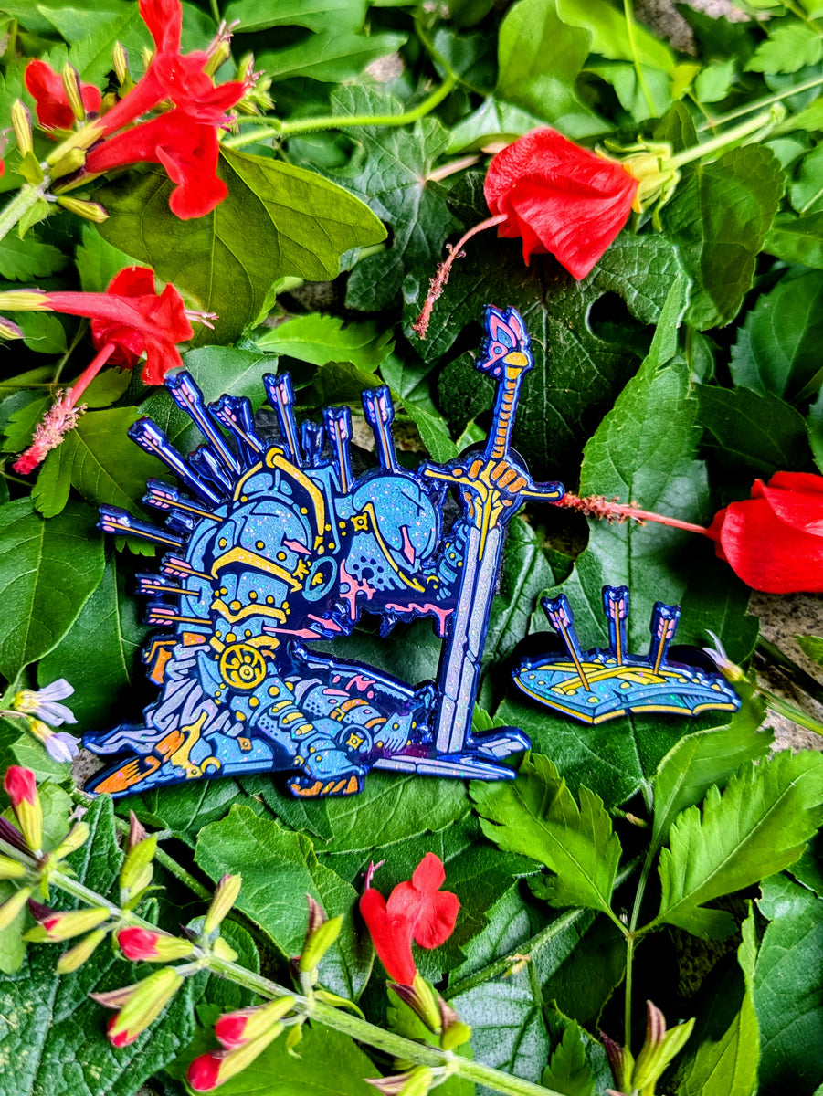 V2 Pierced Knight Enamel PIn – Austens Stop-n-Shop