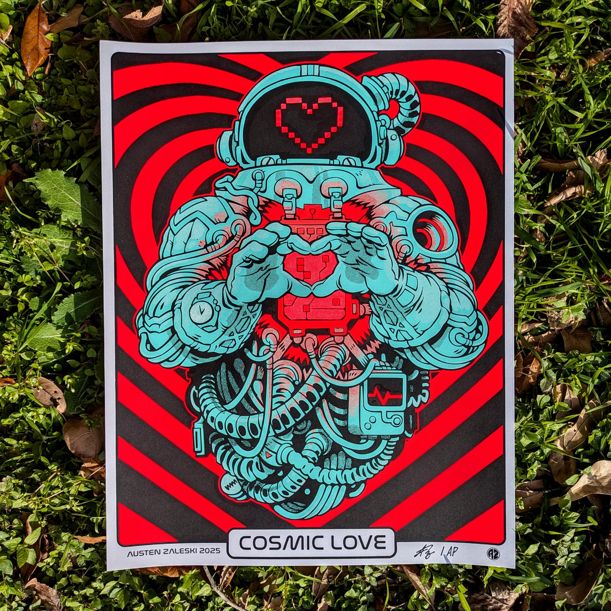 Cosmic Love Valentines Screen Print – Austens Stop-n-Shop